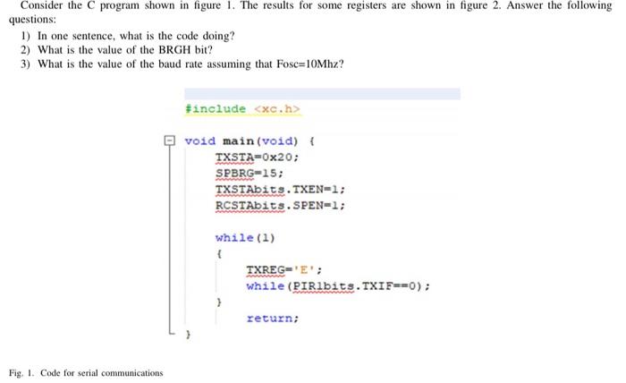 Solved Consider the program shown in figure 1. The results | Chegg.com