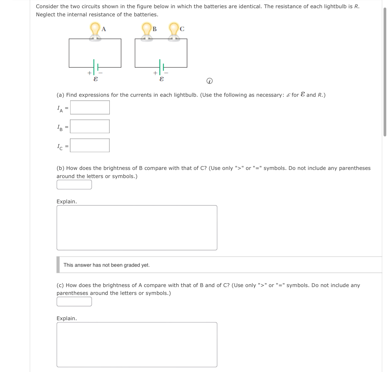 Solved Consider the two circuits shown in the figure below | Chegg.com