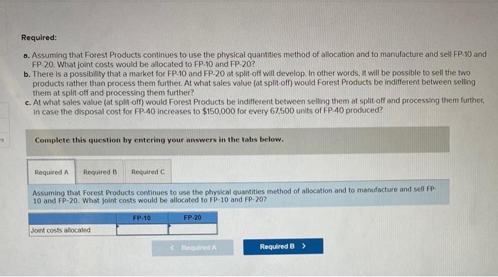 Solved Exercise 11-52 (Algo) Physical Quantities Method; | Chegg.com