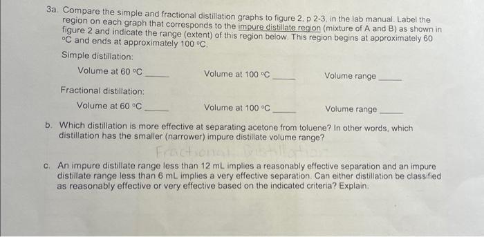 Solved 3a Compare The Simple And Fractional Distillation