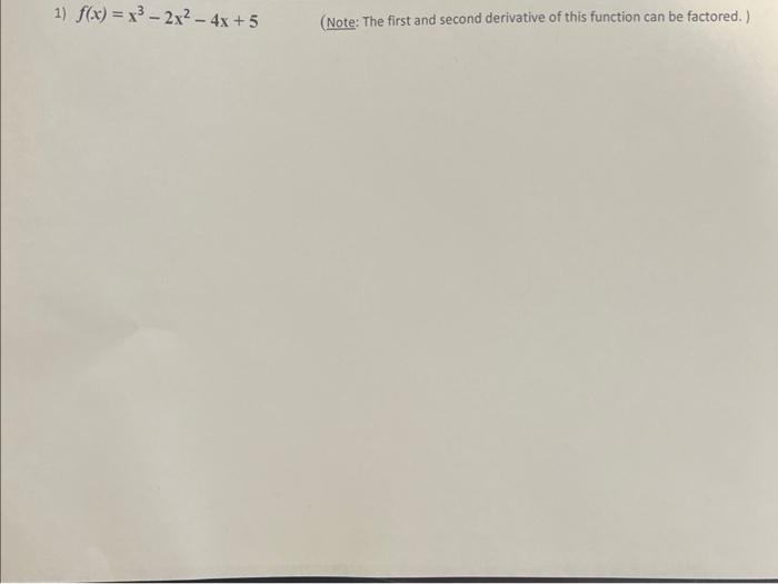 Solved find and classify all the. critical points of each | Chegg.com Solved find and classify all the. critical points of each | Chegg.com
