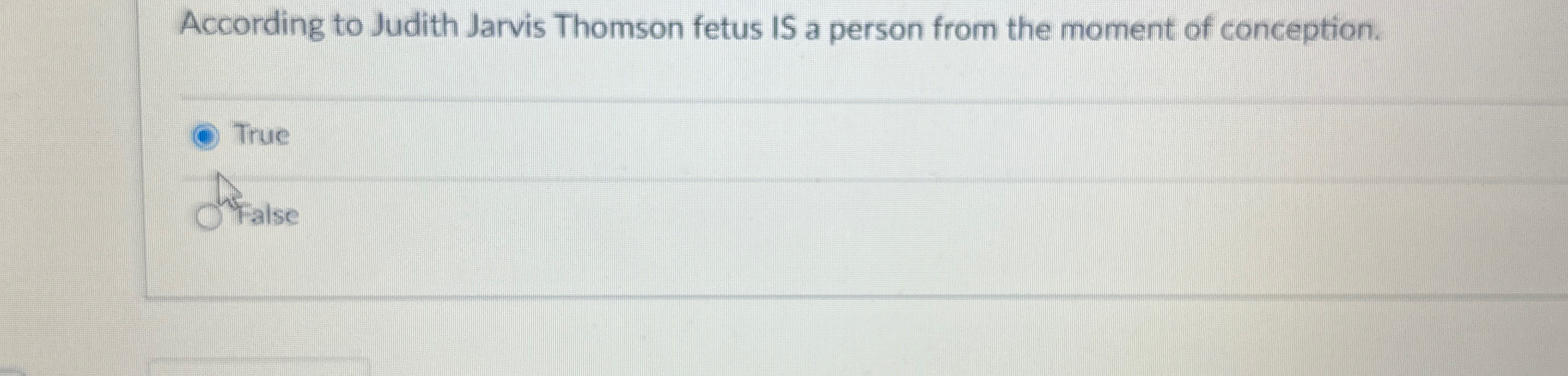 Solved According to Judith Jarvis Thomson fetus IS a person | Chegg.com