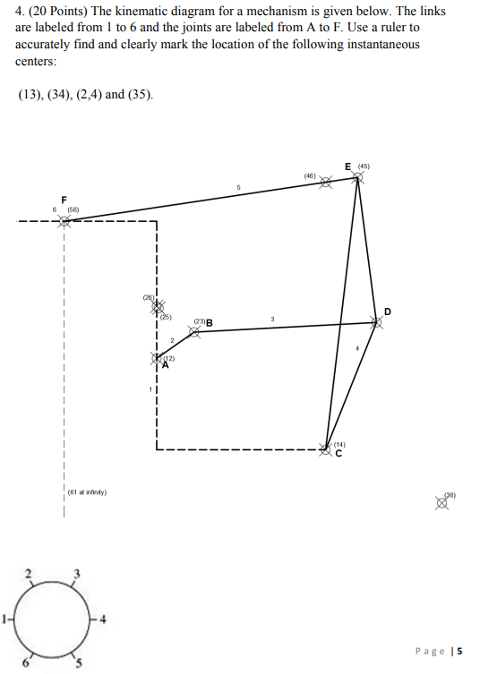 Solved by an EXPERT The kinematic diagram for a mechanism is given below. | Chegg.com