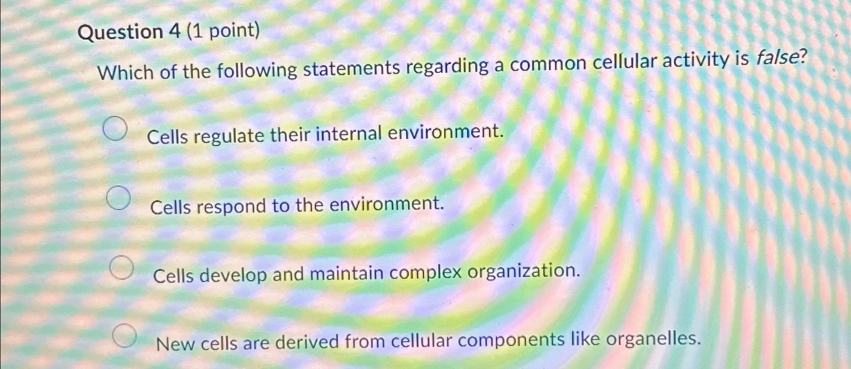 Solved Question 4 (1 ﻿point)Which of the following | Chegg.com