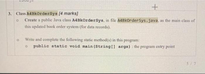 Solved please use java and the given picture of file | Chegg.com