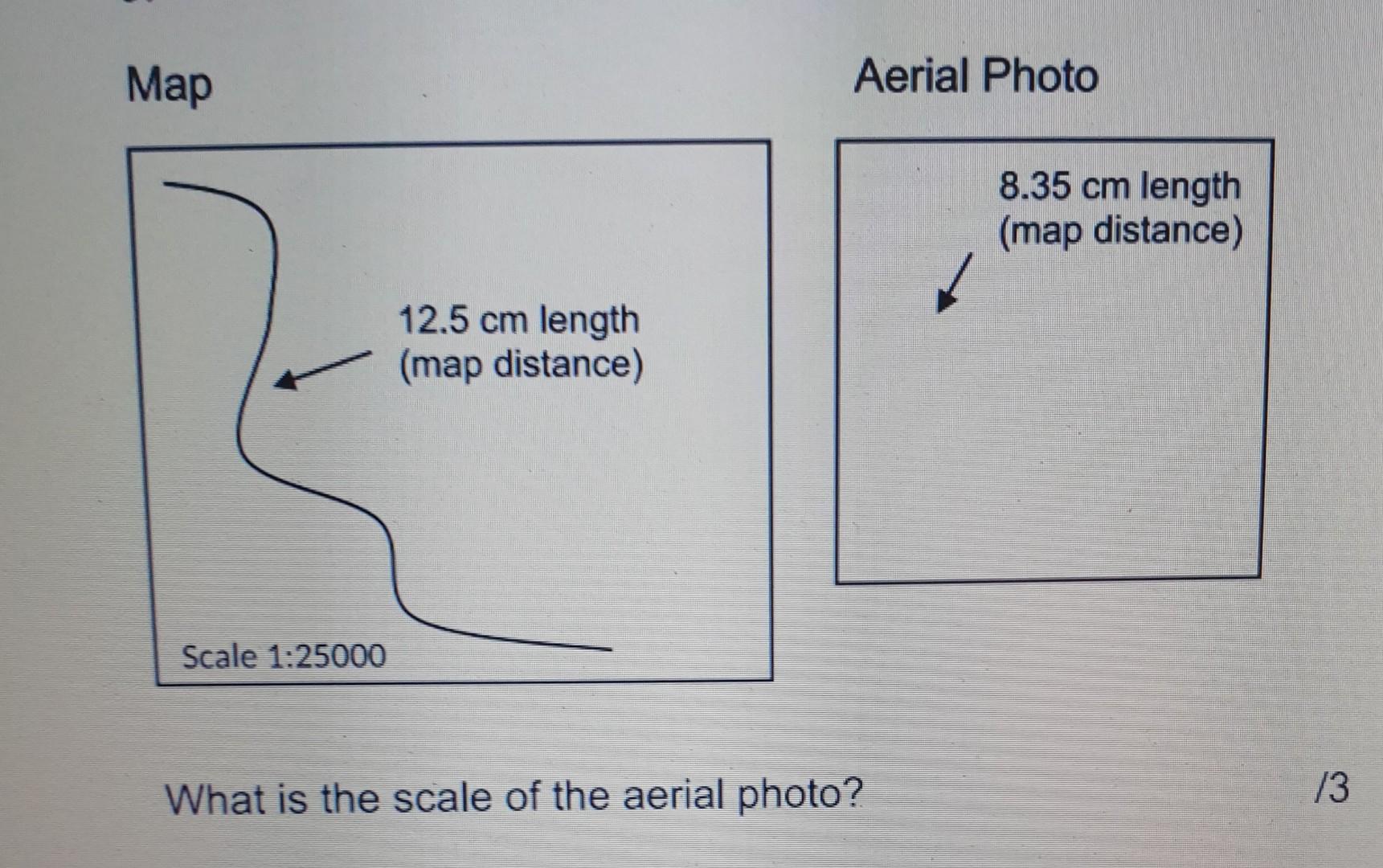 Solved Map Aerial Photo What is the scale of the aerial | Chegg.com
