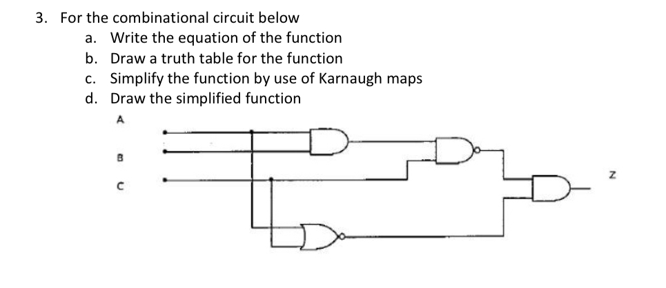 Solved For the combinational circuit belowa. ﻿Write the | Chegg.com