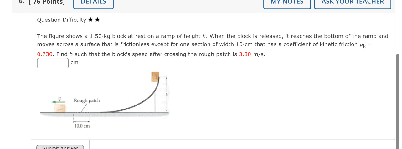Solved Question DifficultyThe figure shows a 1.50*kg ﻿block | Chegg.com