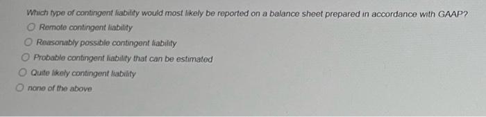 Solved Which type of contingent ability would most likely be | Chegg.com