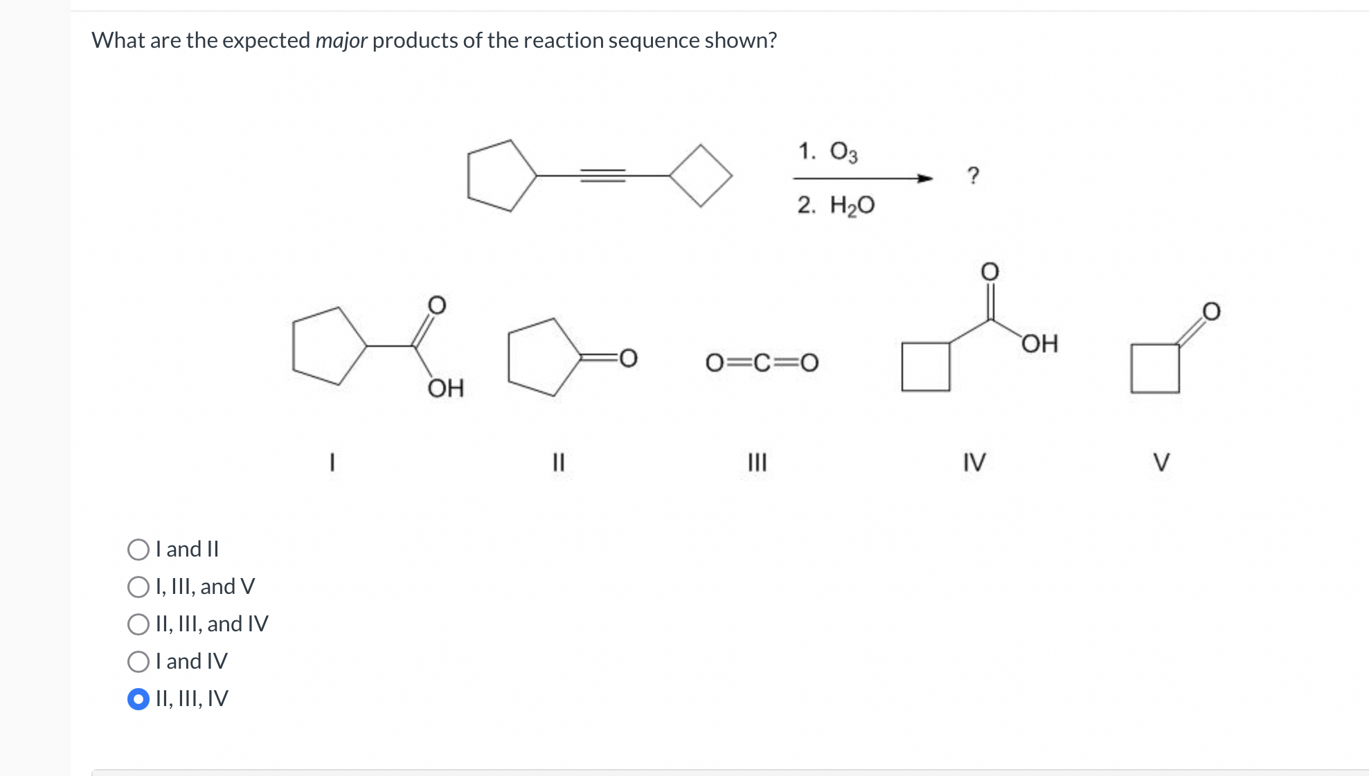 Solved What are the expected major products of the reaction | Chegg.com