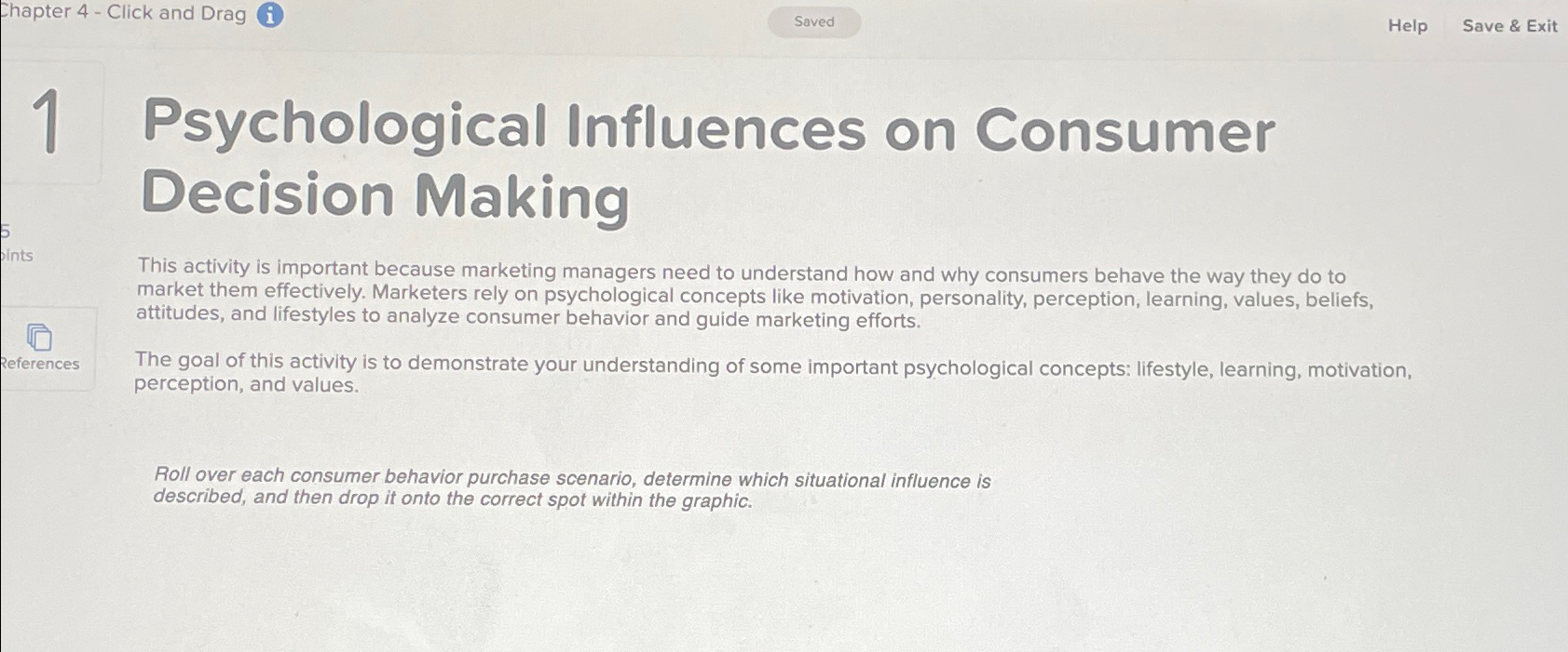 Solved Chapter 4 - ﻿Click and Drag (i)SavedHelpSave & | Chegg.com