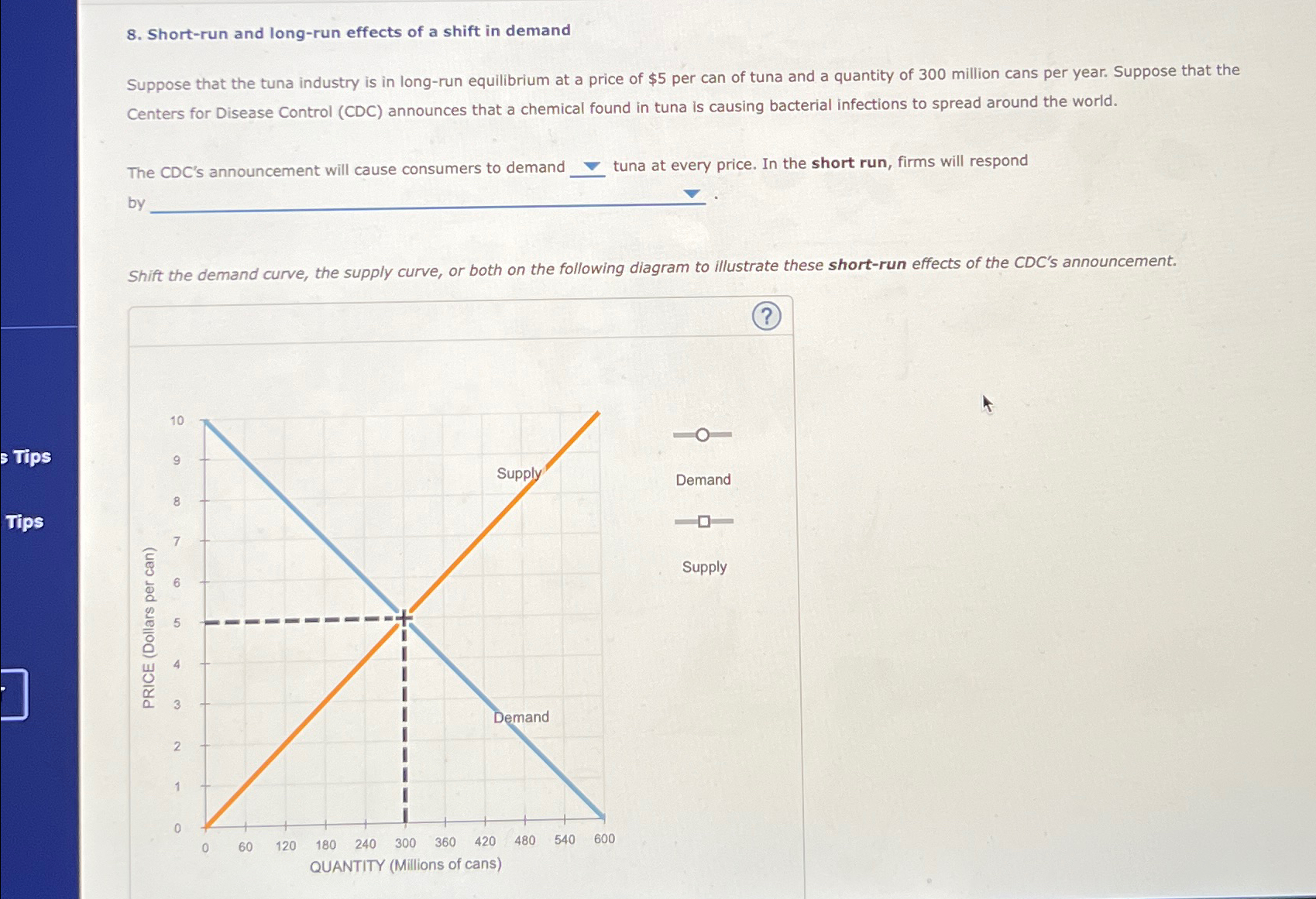 Solved Short-run and long-run effects of a shift in | Chegg.com