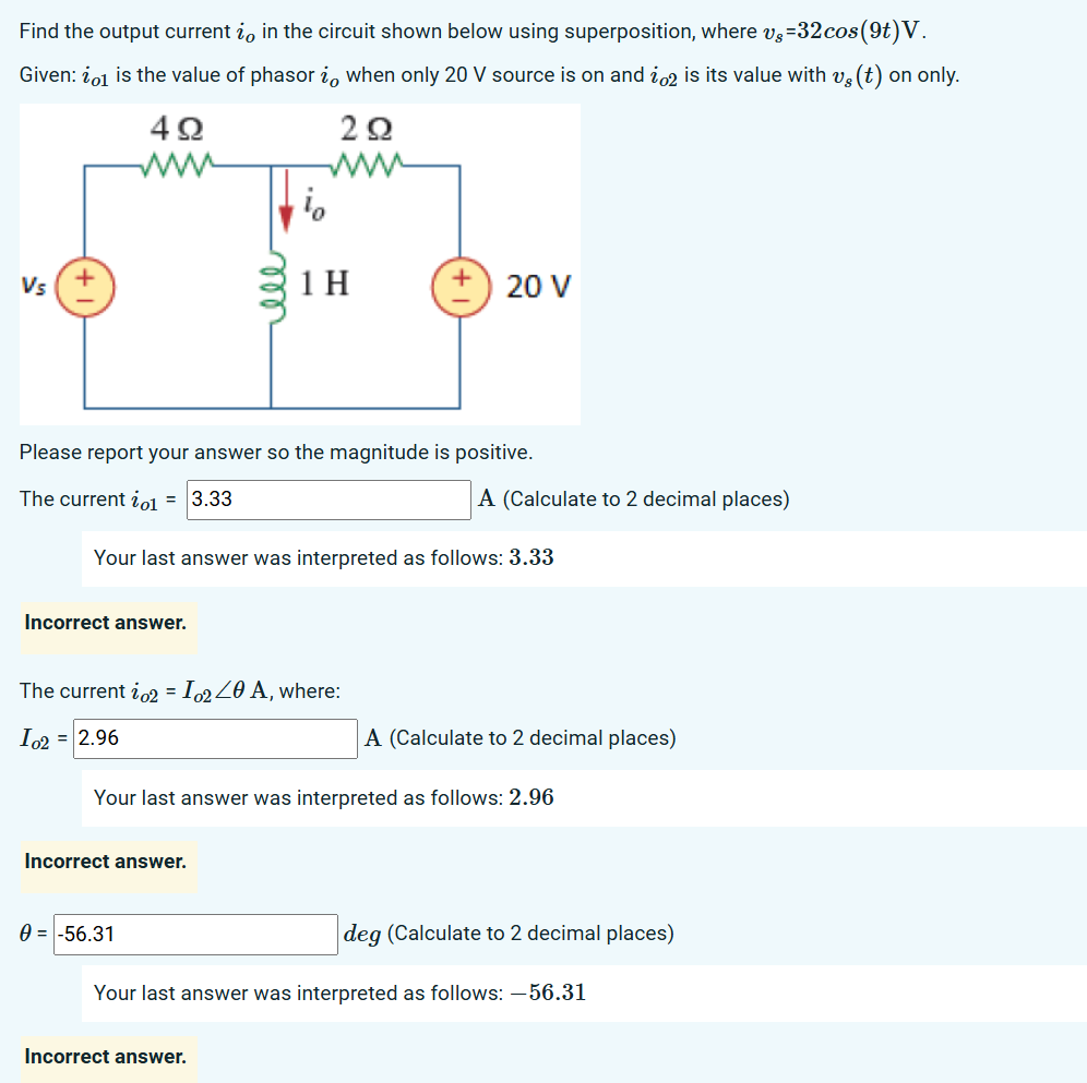 Solved by an EXPERT Find the output current io in ﻿the circuit shown | Chegg.com