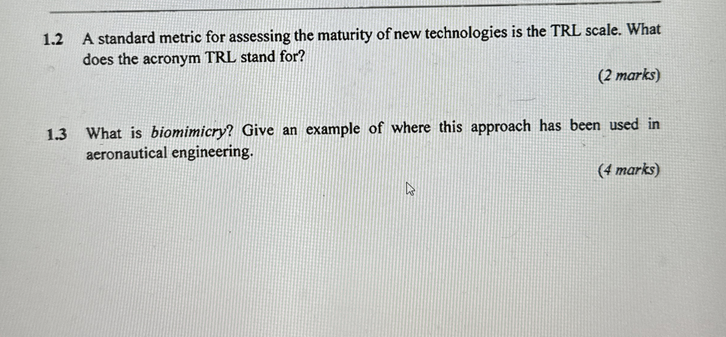 Solved 1.2 ﻿A standard metric for assessing the maturity of | Chegg.com