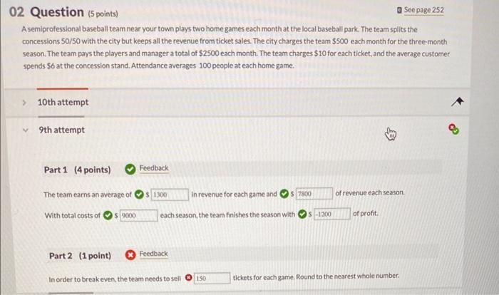 Solved A semiprofessional baseball team near your town plays | Chegg.com