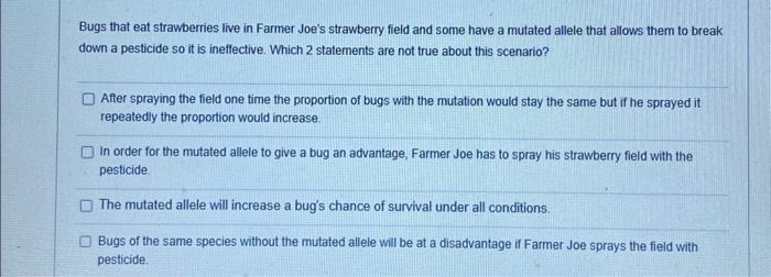 Solved Choose The 3 Statements That Are True Mutations