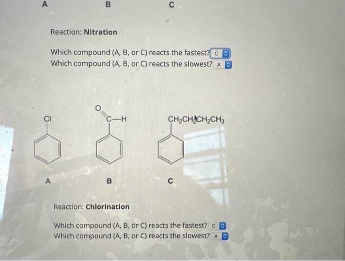 Solved In both series below the three aromatic compounds | Chegg.com