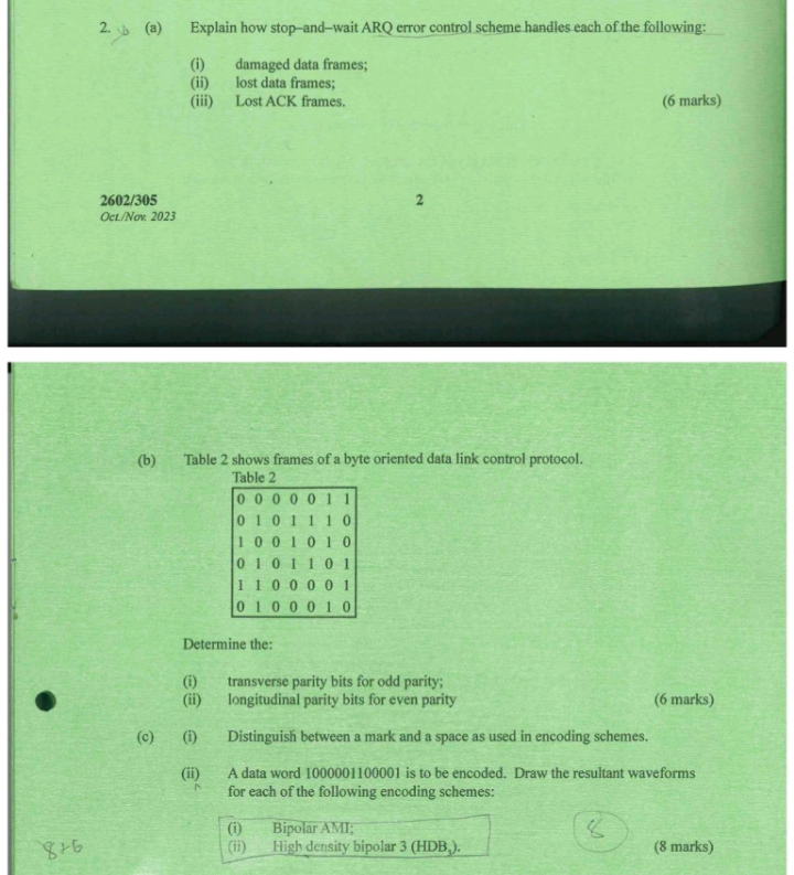 Solved (a) ﻿Explain how stop-and-wait ARQ error control | Chegg.com