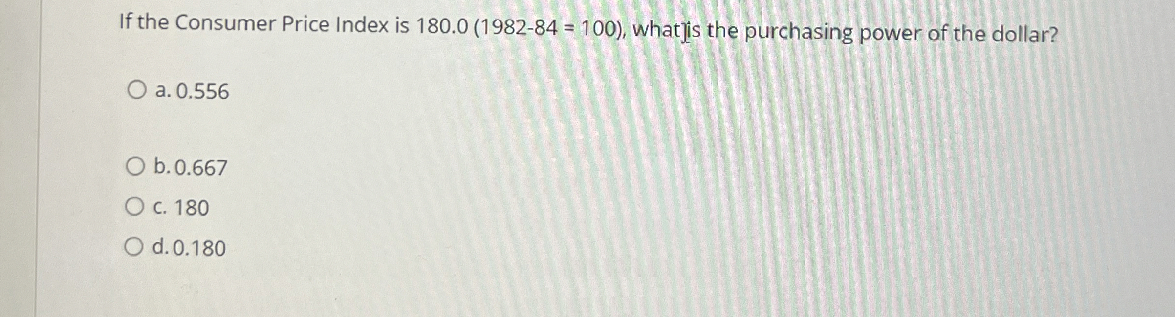 Solved If the Consumer Price Index is )=(100, ﻿what jis the | Chegg.com