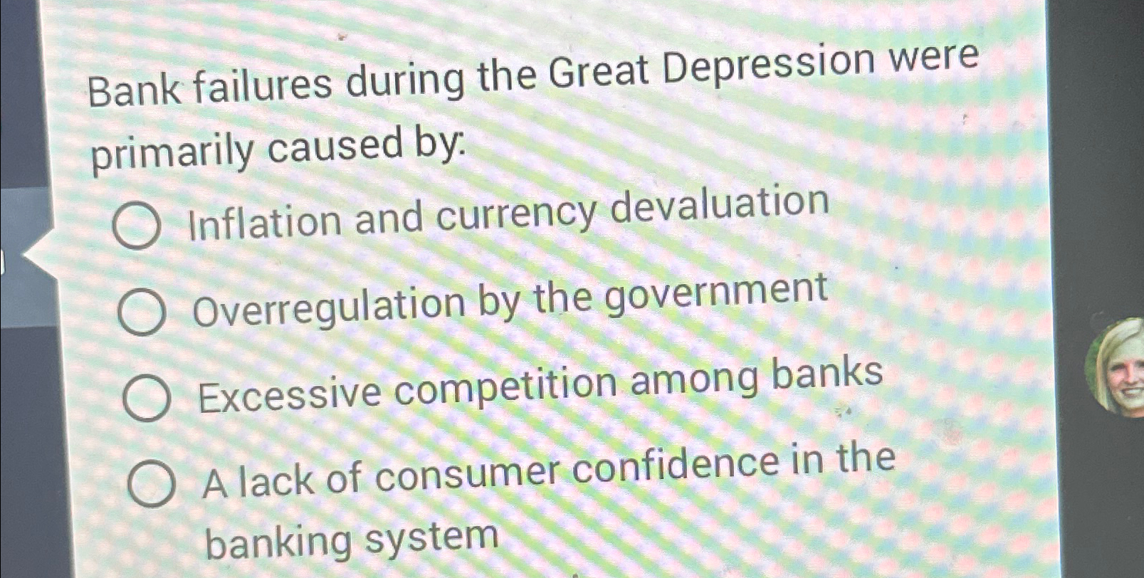 Solved Bank failures during the Great Depression were | Chegg.com