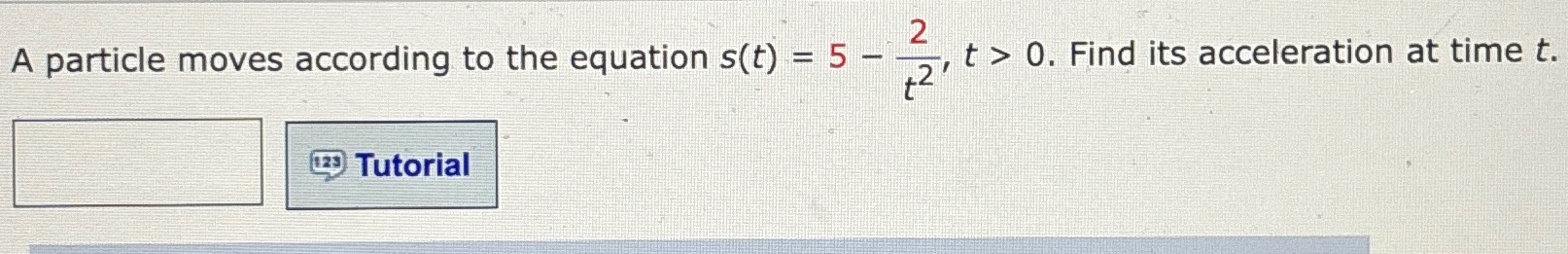 Solved A particle moves according to the equation | Chegg.com