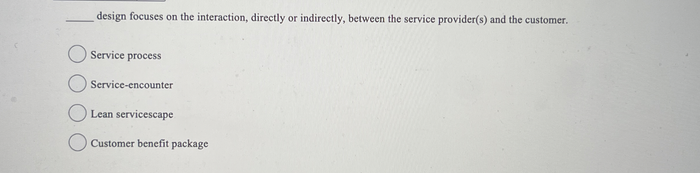 Solved design focuses on the interaction, directly or | Chegg.com