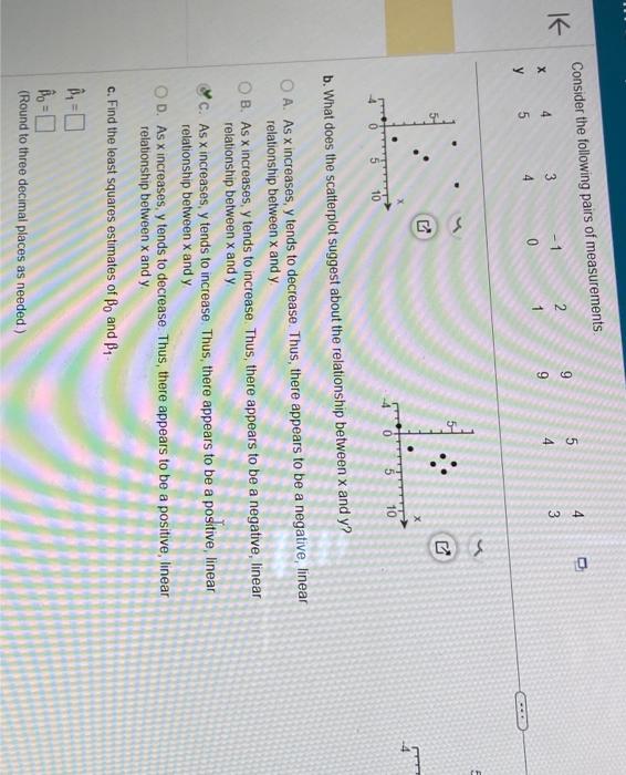 Solved Consider the following pairs of measurements. | Chegg.com