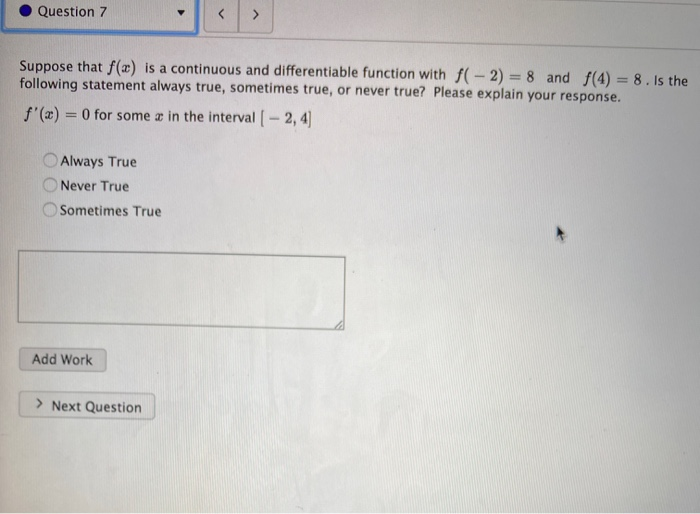 Solved Consider the function f(x) interval on the interval | Chegg.com