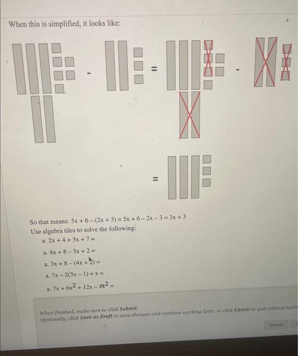 Solved 9. Draw algebra tiles to illustrate each expression. | Chegg.com