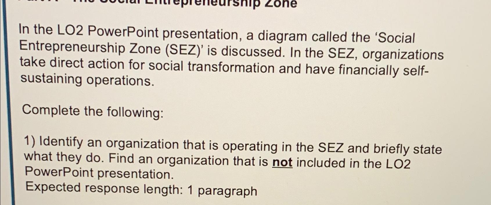 Solved In the LO2 ﻿PowerPoint presentation, a diagram called | Chegg.com