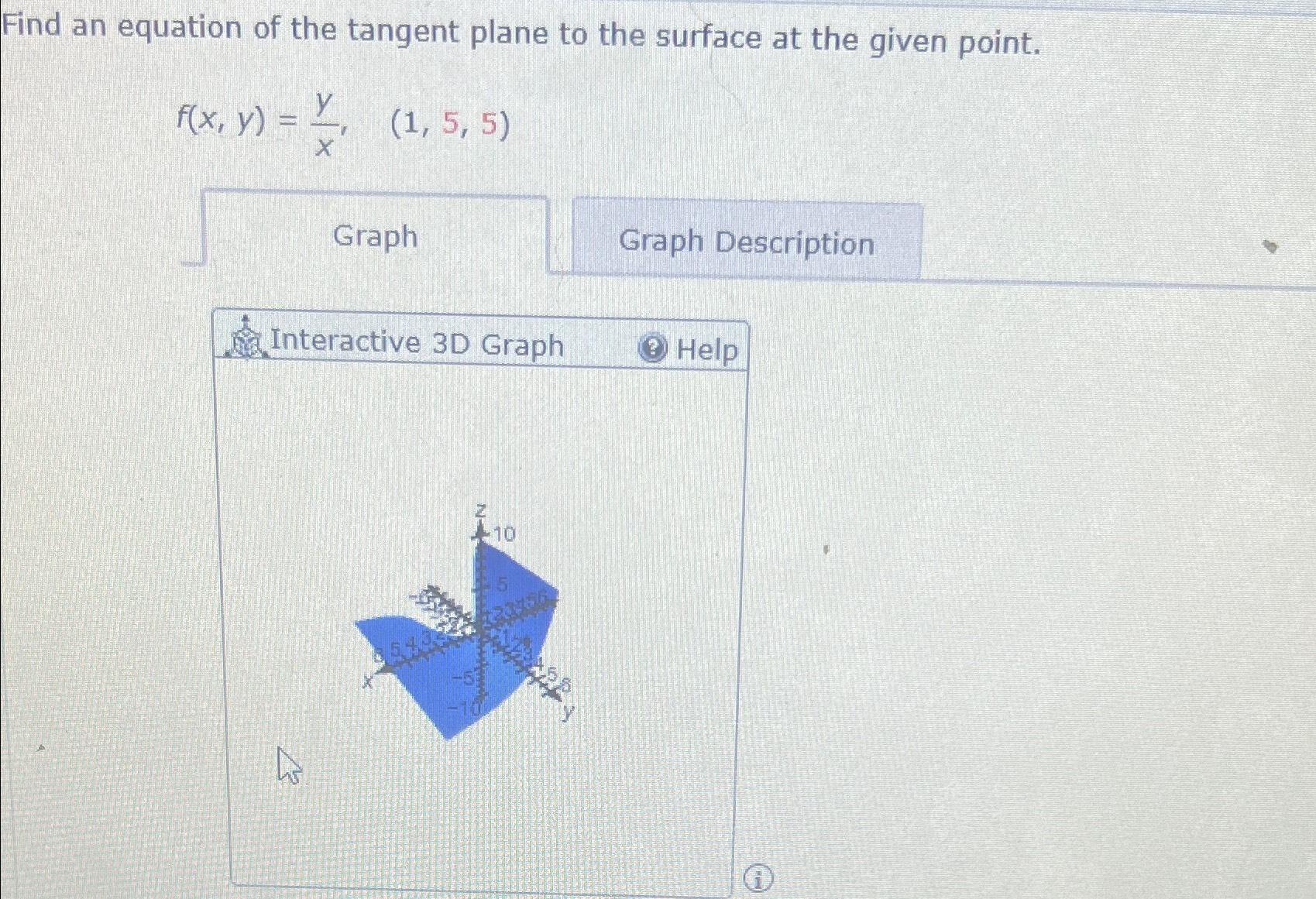 Solved Find an equation of the tangent plane to the surface | Chegg.com