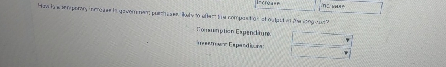 Solved How is a temporary increase in government purchases | Chegg.com