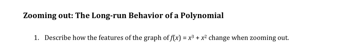 Solved Zooming out: The Long-run Behavior of a | Chegg.com