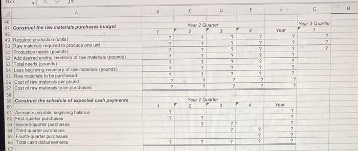 Solved 1 Chapter 8: Applying Excel 46 Construct the raw | Chegg.com