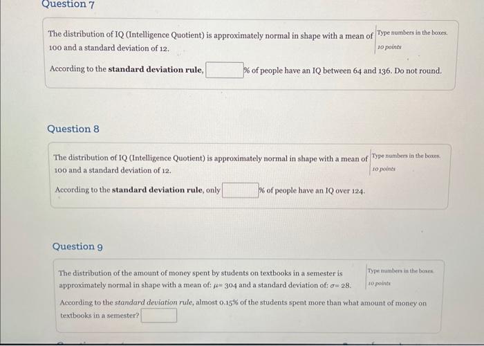 Solved The distribution of IQ (Intelligence Quotient) is | Chegg.com