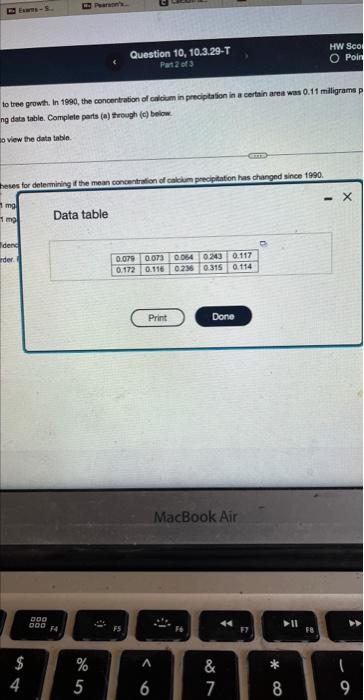 Solved result in the following data table Coerplete parts | Chegg.com