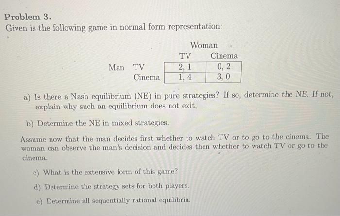 Solved Don't use chatgpt pls. Problem 3 "Given is the the | Chegg.com