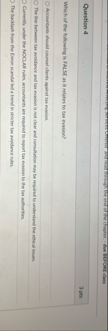 Solved Question 43 ﻿ptsWhich of the following is FALSE as it | Chegg.com