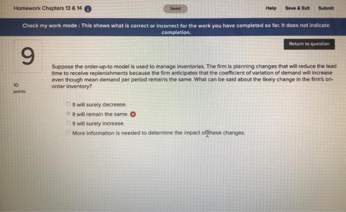 Solved Homework Chapters 13 & 14 6 Seved Help Save & Exh | Chegg.com Solved Homework Chapters 13 & 14 6 Seved Help Save & Exh | Chegg.com