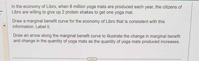 Solved In the economy of Libro, when 8 million yoga mats are | Chegg.com