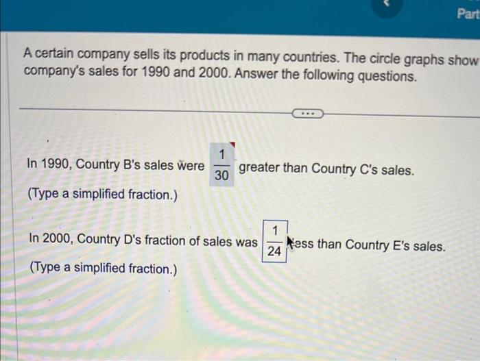 Solved A certain company sells its products in many | Chegg.com