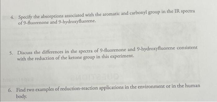 Solved 4. Specify the absorptions associated with the | Chegg.com