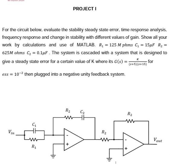 Solved For the circuit below, evaluate the stability steady | Chegg.com
