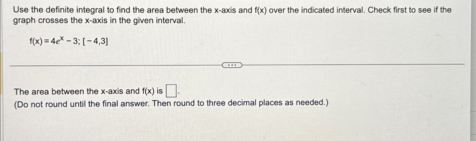 Solved Use the definite integral to find the area between | Chegg.com