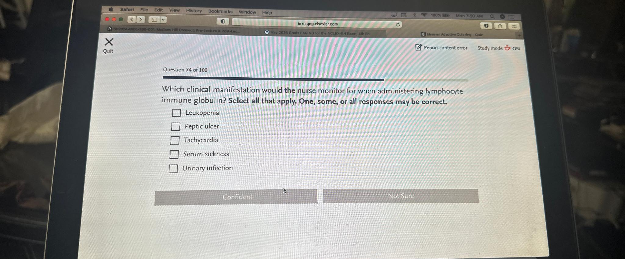 Solved Report content errorStudy mode ONQuestion 74 ﻿of | Chegg.com