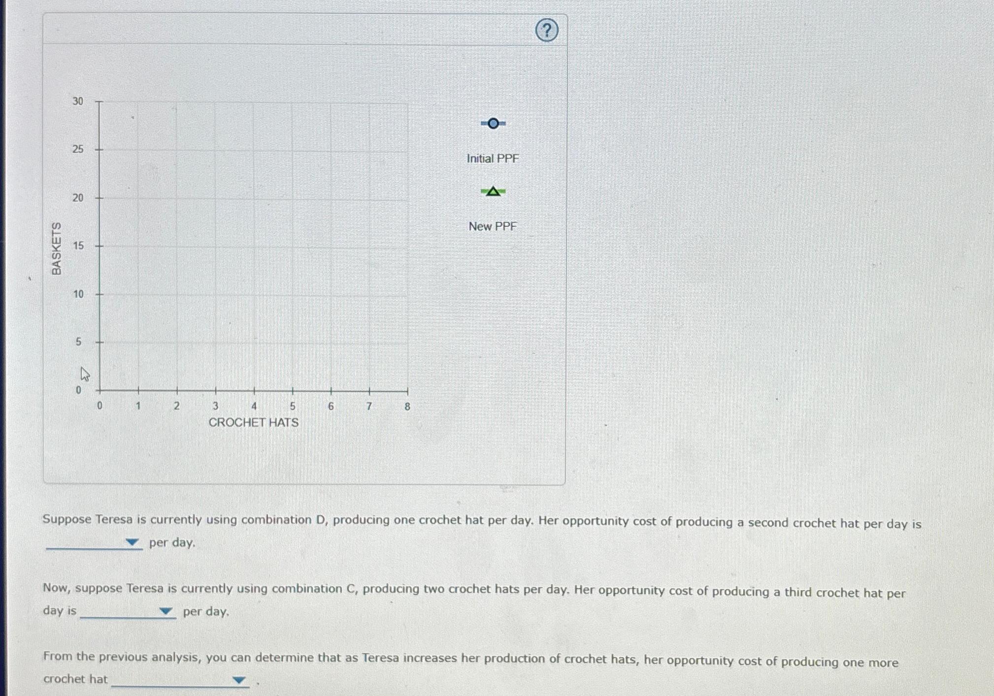 Suppose Teresa is currently using combination D, | Chegg.com Suppose Teresa is currently using combination D, | Chegg.com