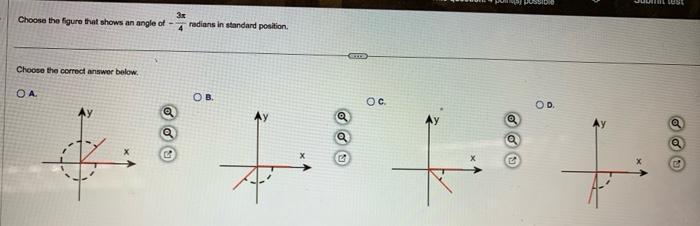 Solved Choose the fgure that shows an angle of −43x radians | Chegg.com