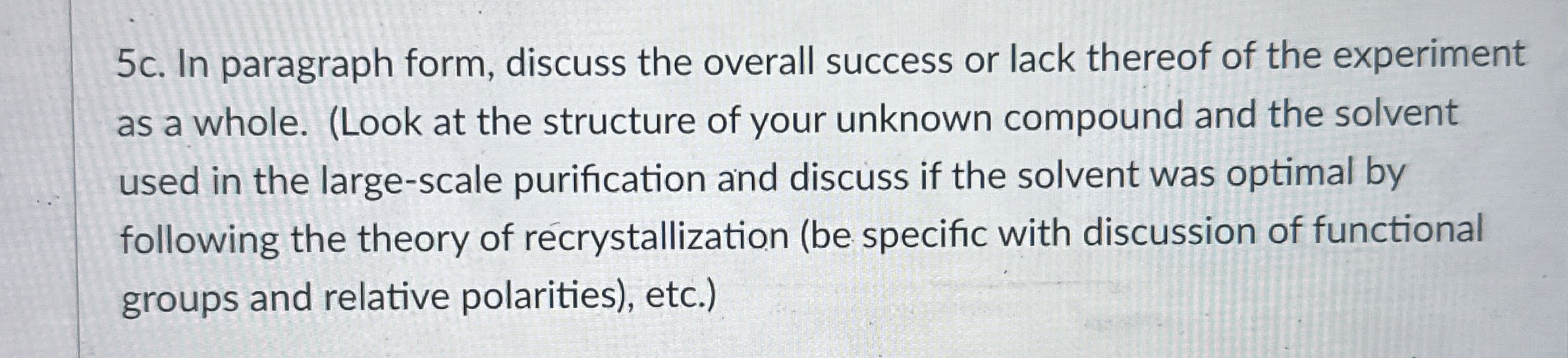Solved 5c. ﻿In paragraph form, discuss the overall success | Chegg.com