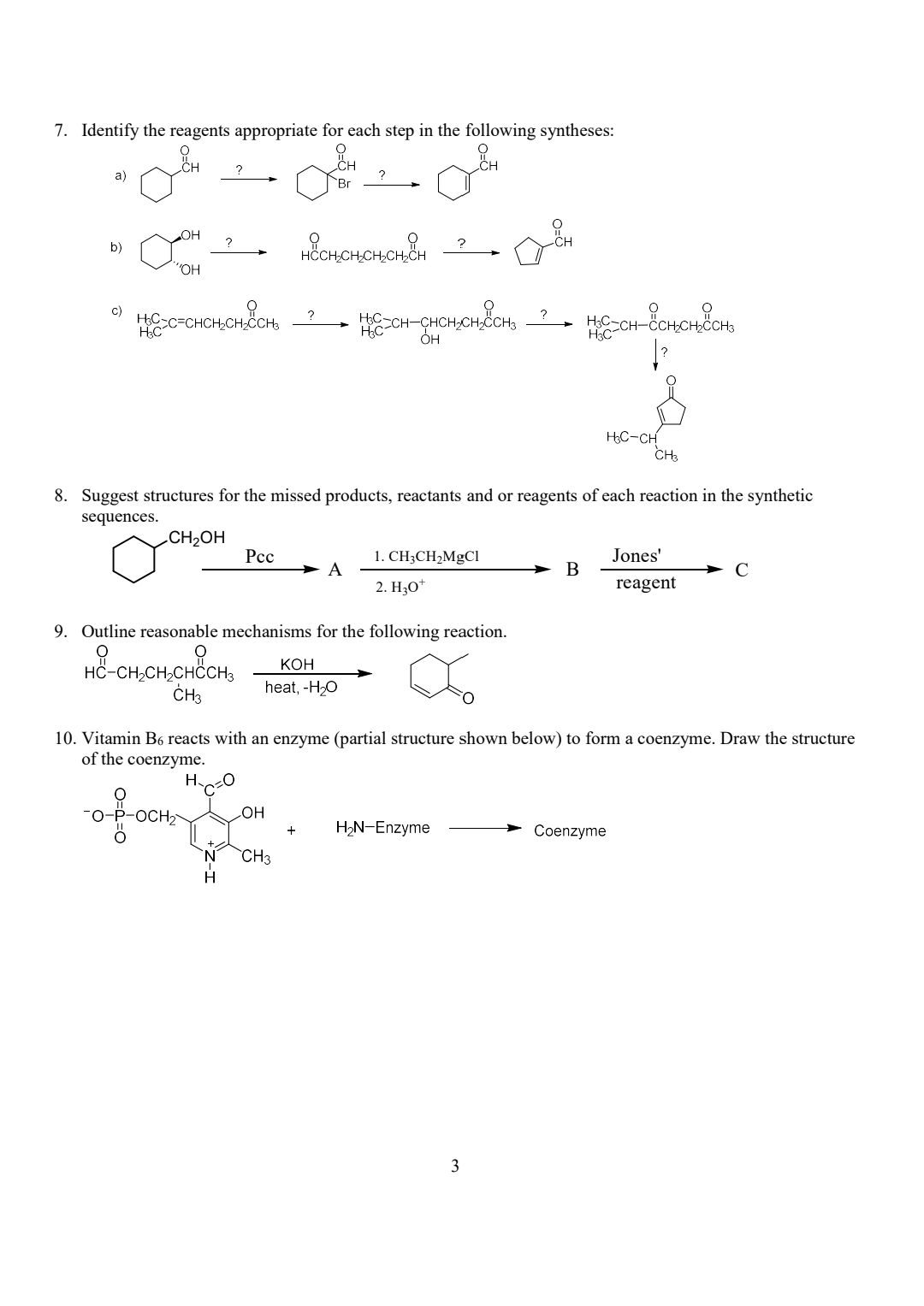 Solved Identify the reagents appropriate for each step in | Chegg.com