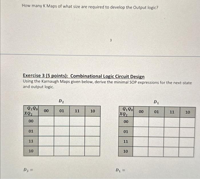 Solved How Many K Maps Of What Size Are Required To Develop 7609